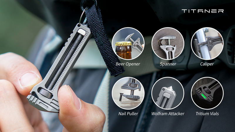 TiSpanner: a compact titanium multitool always within reach ~ Kickbooster Campaign